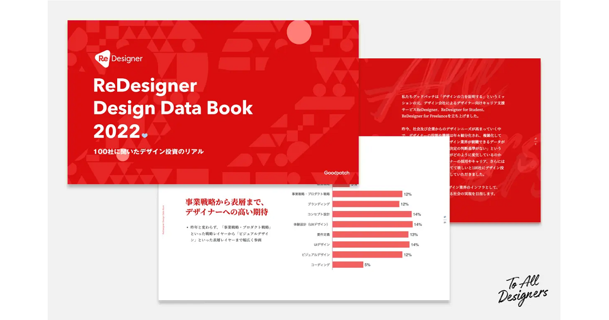 グッドパッチ運営の「ReDesigner」、企業のデザイン投資やデザイナーの働き方に関する年次調査を公開|CreatorZine ...