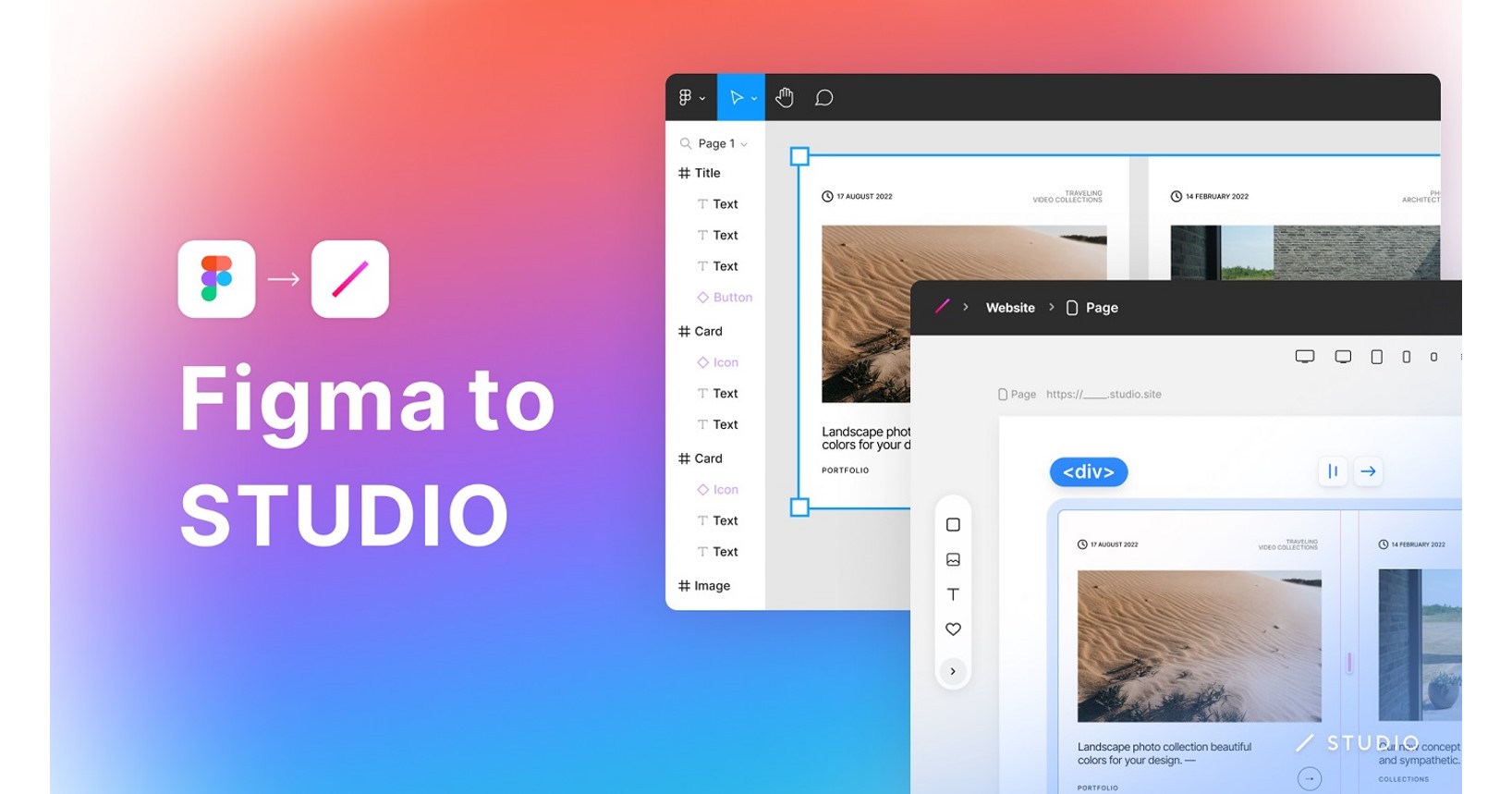 STUDIO、Figmaで作成したデザインデータからサイト公開できるプラグイン「Figma to STUDIO」リリース|CreatorZine|クリエイティブ×ITの情報でクリエイターを応援 ...